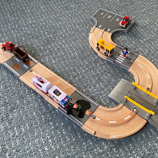 Flexible Track for Wooden Train Sets - Compatible With BRIO and Others ...