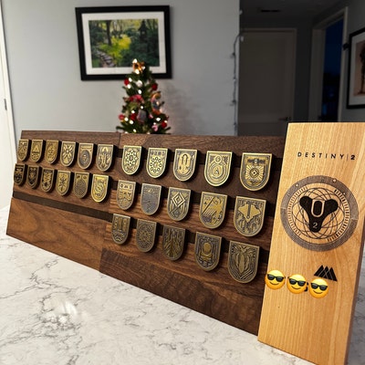 Large Vertical Display to Display Destiny Pins seals 15 Sigils - Etsy