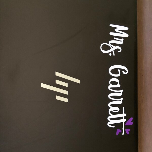 Laptop Stickers | Laptop Decal | Computer Decal | Name Laptop Decal ...