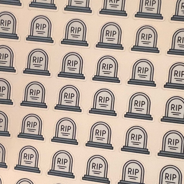 Gravestone Planner Sticker Gravestone Icon Sticker Gravestone Sticker ...