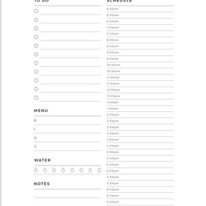 2 Page Yearly Planner Printable, Year at a Glance, Yearly Agenda, 12 ...