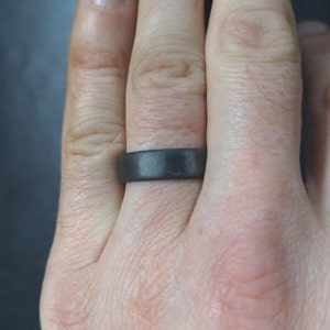 Elk Antler Ring W/ Carbon Fiber Stripes Elk Antler Rings - Etsy