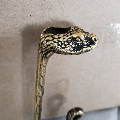 Wall Hook Cobra, Decorative Hooks, Brass Hook,coat Hook, Towel Hook ...