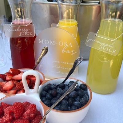 Wooden Buffet Food Name Sign, Party Food Tag, Shower Food Labels ...