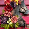 Country Style Sola Wood Rose Horse Head Wreath Equestrian Horse Lovers ...
