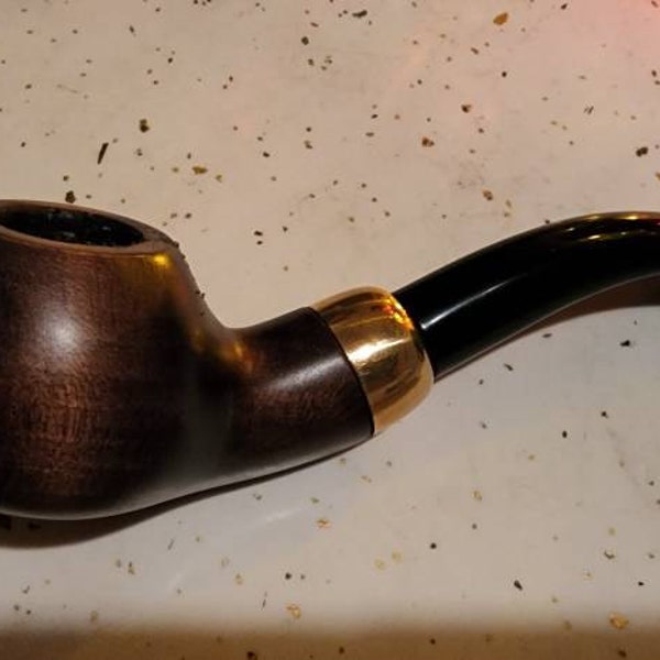 Smoking Pipe Made of Maple Tree “tomato” With Brass Ring and Acrylic ...