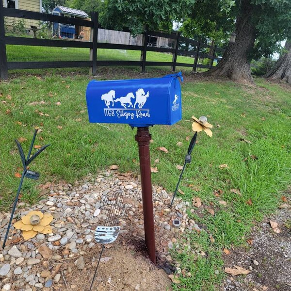 Custom Farm Animal Mailbox Decal/cow Decal/address Mailbox Decal/number ...