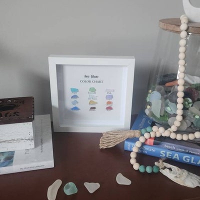 SEA GLASS Chart/sea Glass/small or Large/sea Glass Art/ Color Chart ...