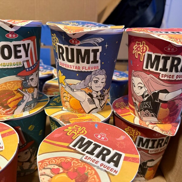 Mira's Ramyeon, Cup Noodles Label, Kpop Demon Hunters, Printable ...