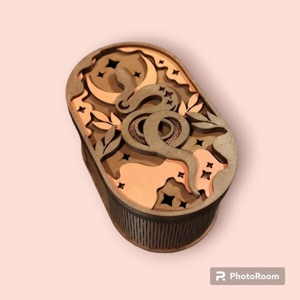 Magick Snake Oval Ornament, Sign Round & Earring| Cottagecore | SVG/PDF ...