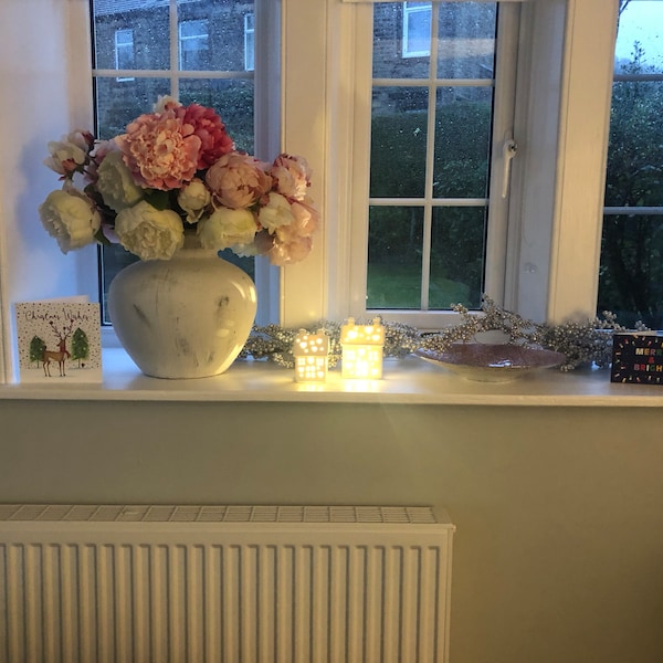 Illuminated Ceramic LED House Collection - Etsy UK