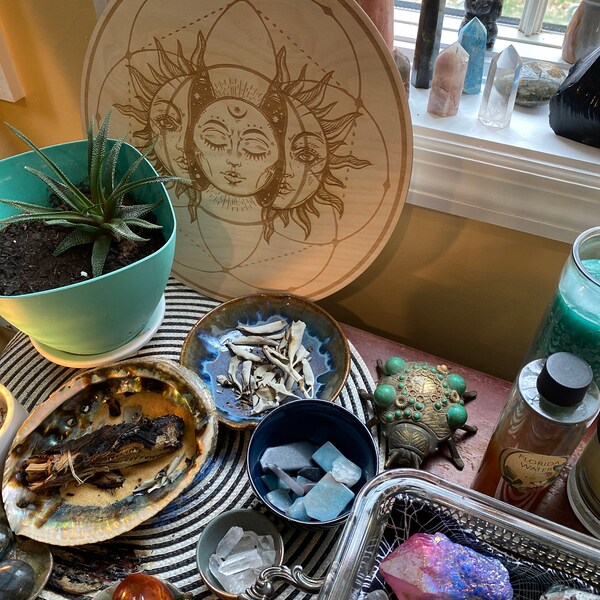 Sun and Moon Seed of Life Crystal Grid - Etsy