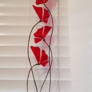 Stained Glass Turquoise Blue Ocean Waves Fused Window Panel With Free ...