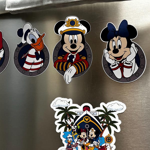 Mickey Family Name Tag Cruise Door Magnet - Etsy