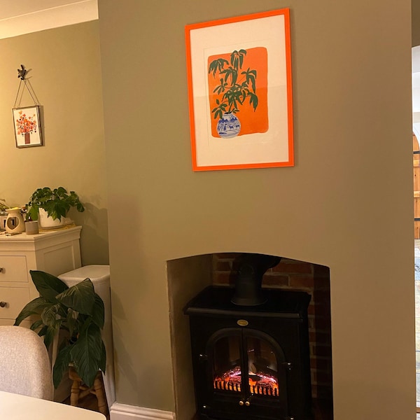 A2 A3 A4 A5 A6 Orange Picture Frames With Mounts, Orange Décor, Thin ...