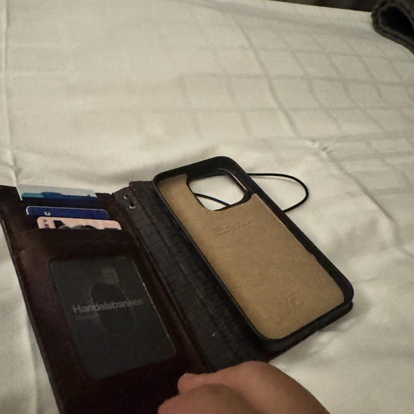 Handmade Full Leather iPhone Wallet Case: Vintage Book Cover - Etsy