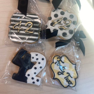 Custom Number Assortment Cookies Set of 6 Crunchy Shortbread - Etsy