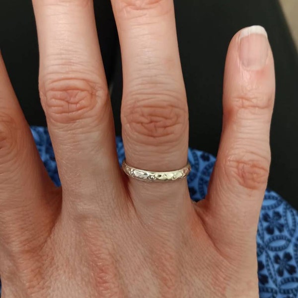 600-25 14K Yellow SOLID Gold Ring, Pattern Ring, Width2.5mm - Etsy