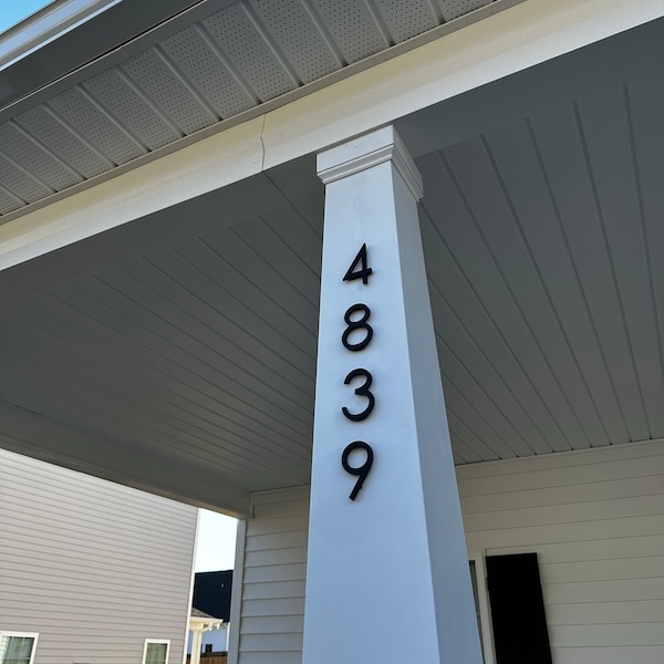 4 Inch Modern Plastic House Numbers Letters - Etsy