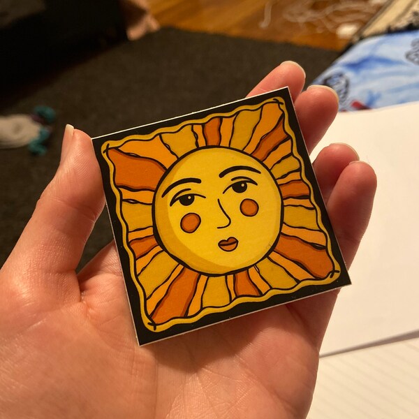 Moon Phases Small Stickers Sheet Vinyl, Waterproof Stickers Laptop ...