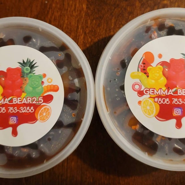Custom Circle Chamoy Gummy Labels, Personalized Stickers - Etsy