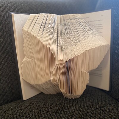 BUTTERFLY Book Folding Pattern 225 Folds 450 Numbered Pages. PDF ...