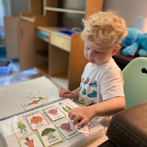 Toddlers First Educational Busy Book. Personalized Learning Binder ...