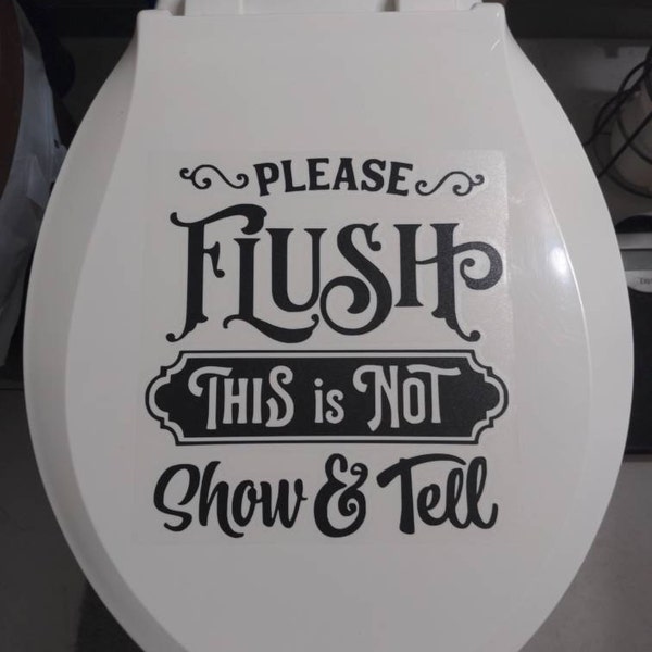 Toilet Seat Decals 3 - Etsy