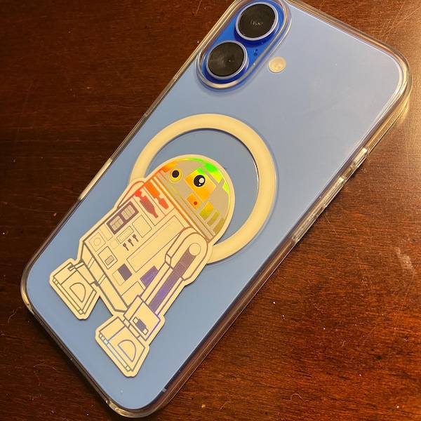 R2D2 Holographic Droid Sticker/ Star Wars Disney Laptop Stickers/mickey ...