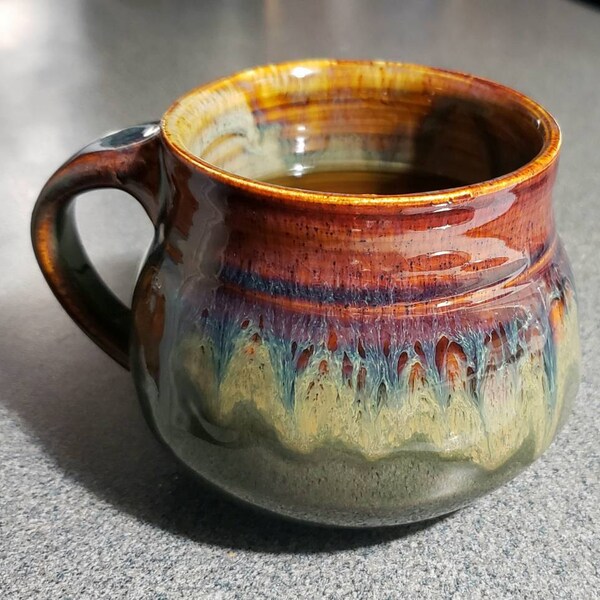 Pottery Tea Cup Ceramic Tea Bowl Pottery Tea Mug Stoneware Yunomi ...