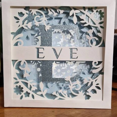 3D Flower Split Monogram A-Z Shadow Box, Alphabet Family Name SVG ...