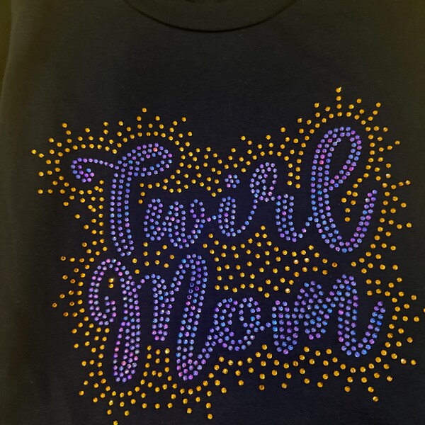 Custom Football Team and Colors RHINESTONE Mega Bling Shirt, Football ...