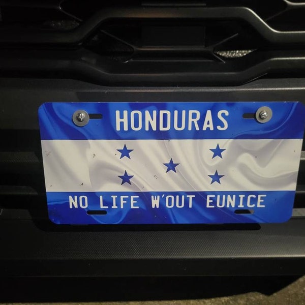 Honduras Flag Custom License Plate - Personalizada | Car/truck Vehicle ...