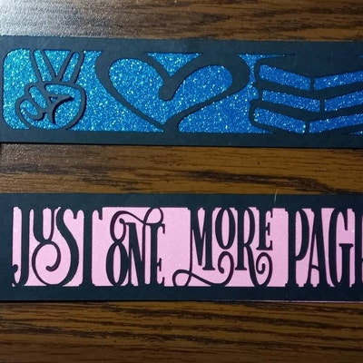 Just One More Page Bookmark SVG File - Etsy
