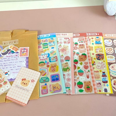 10 Korean Snacks Sticker Pack Water Resistance Laminated Die - Etsy