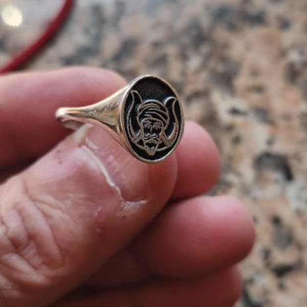 Custom Engraved Signet Ring, Custom Silver Pinky Ring, Personalized ...