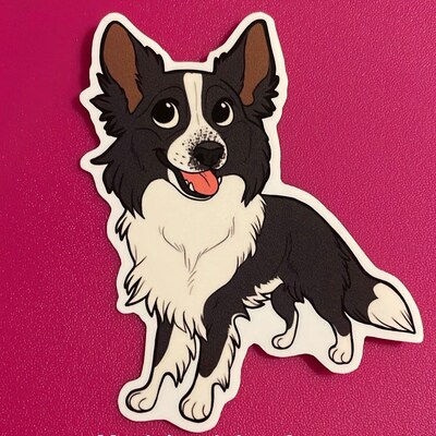 Golden Retriever Sticker Chibi Puppy Dog Vinyl Hand Drawn - Etsy