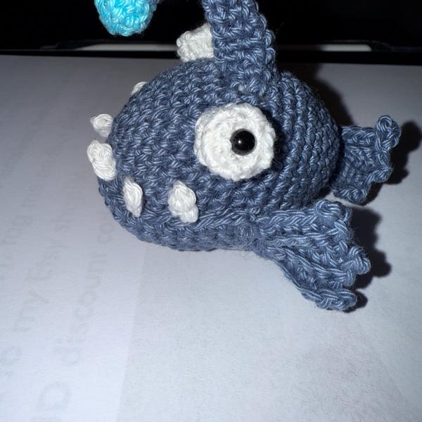 Anglerfish Crochet PDF Pattern, Crochet Deep Sea Fish Amigurumi English ...