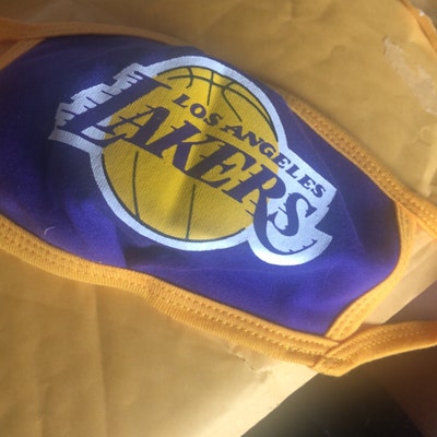 Lakers Face Mask 100% Cotton, Reusable, Washable, Breathable, Los ...