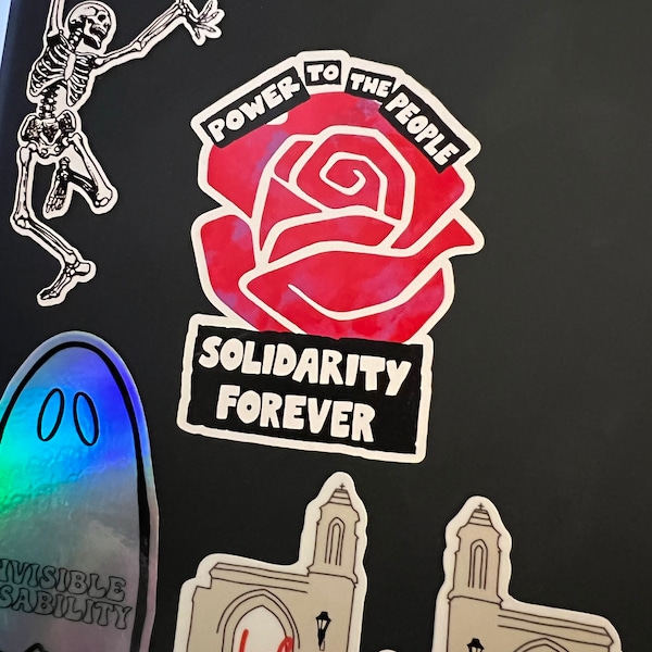 Solidarity Forever Sticker, Solidarity, Marxism, Leftist, Socialist ...