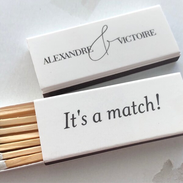 Set of Custom Printed Matchboxes * Personalized Matches * Custom ...