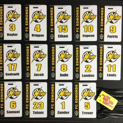 MUSIC Bag Tag Musical Notes Treble Clef Bass Clef Personalized for the ...