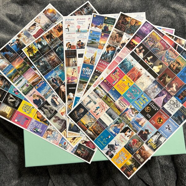 Custom Book Cover Stickers (different Sizes Available) - Etsy