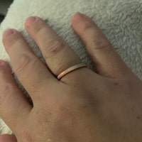 Unicorn Poop Ring With Opal Inlay 6mm Width Diamond Dust Ring ...