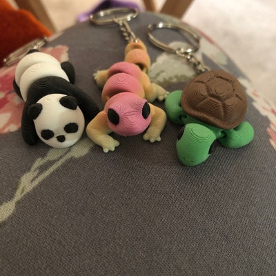 3D Printed Articulated Mini Creatures Fidget Animal Baby Animals - Etsy