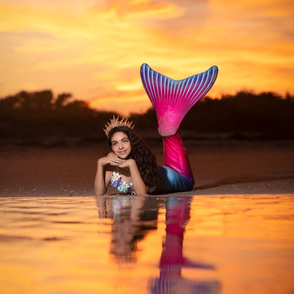 Mermaid Crown , Tourqoise and Gold Seashell Arlos Mermaid Costume - Etsy