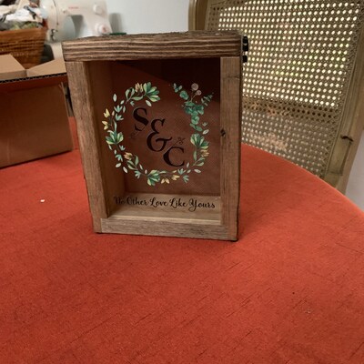 Rustic Unity Sand Ceremony Set Shadow Box Unity Candle - Etsy