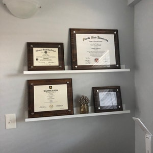 Acrylic Frame Flat Diploma Document Floating Wall Mounted. - Etsy