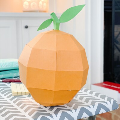 DIY Papercraft Orange,papercraft Fruit,paper Toy,party Decoration ...