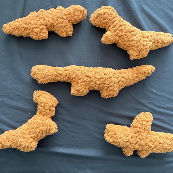 Dinosaur Chicken Nuggets Crochet Pattern: Food Amigurumi (PDF Pattern ...